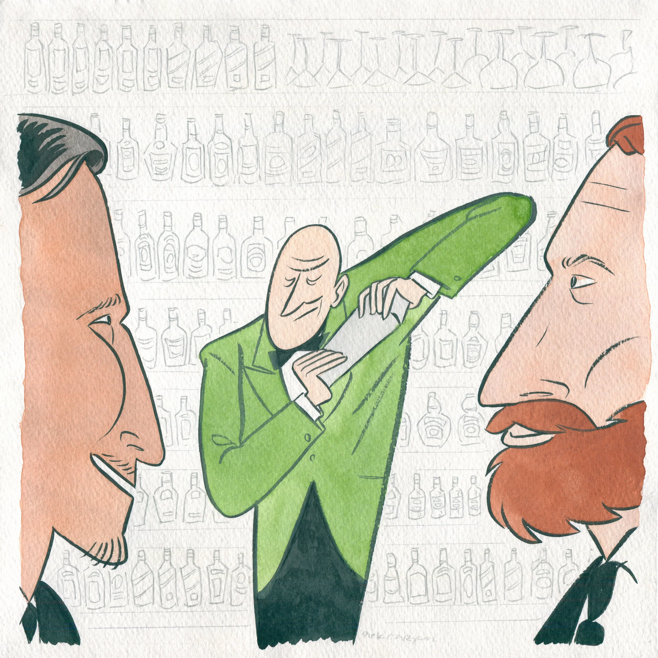 Shaken Not Stirred — Dick Carroll Cartoonist