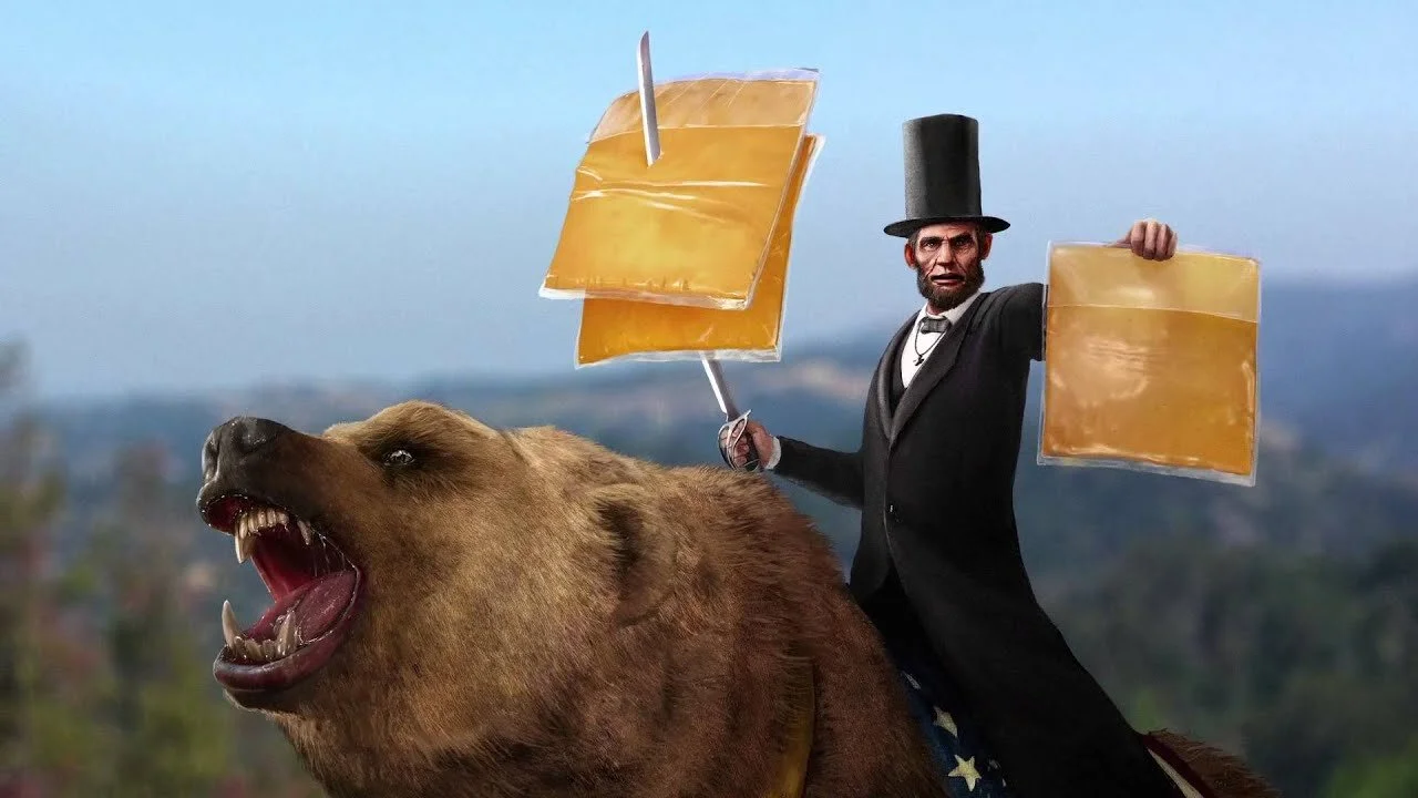 Presidents Riding Animals With Guns