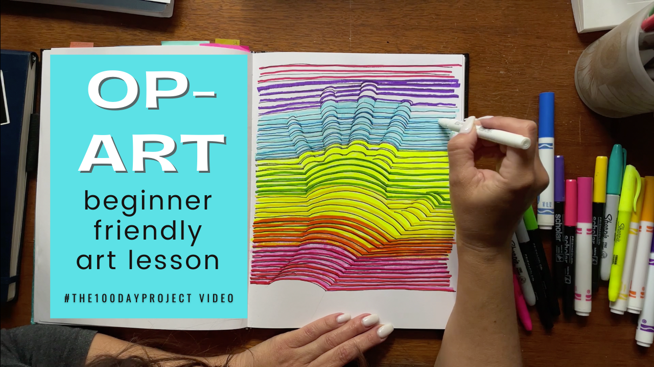 heidi horchler — Beginner Friendly Art Lesson: Op-Art Hands