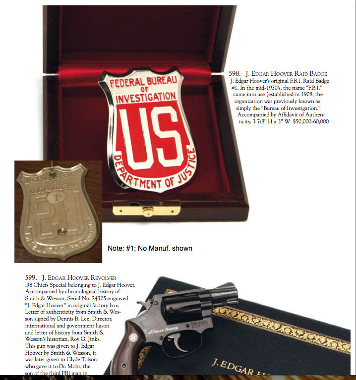 Fbi Badge And Gun