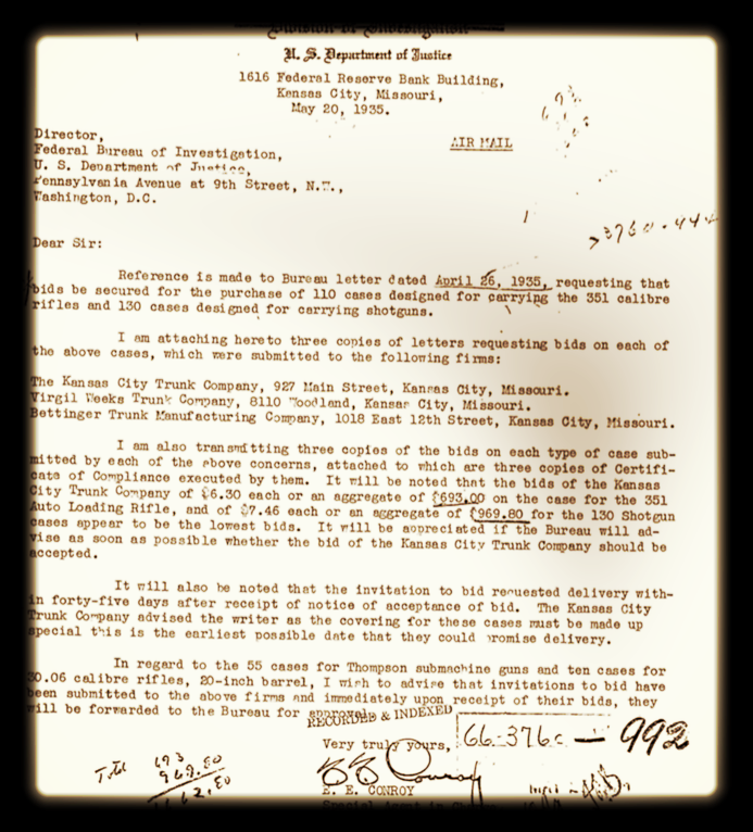 Early FBI Weapons - Hard Cases/Kansas Trunk Co