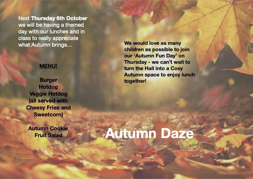 Autumn Lunch — All Saints C of E Primary School
