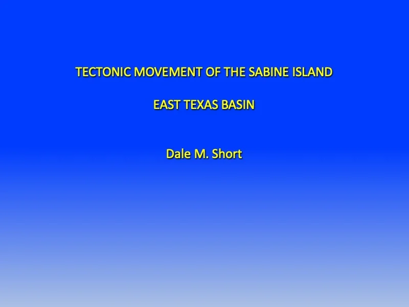 Lectures — Shreveport Geological Society