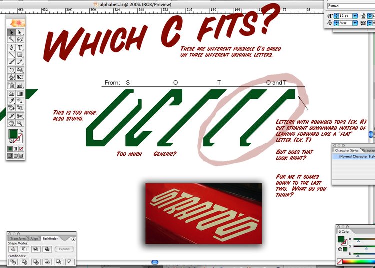How I created the Jalopnik Lancia Stratos typeface — McCauley Creative