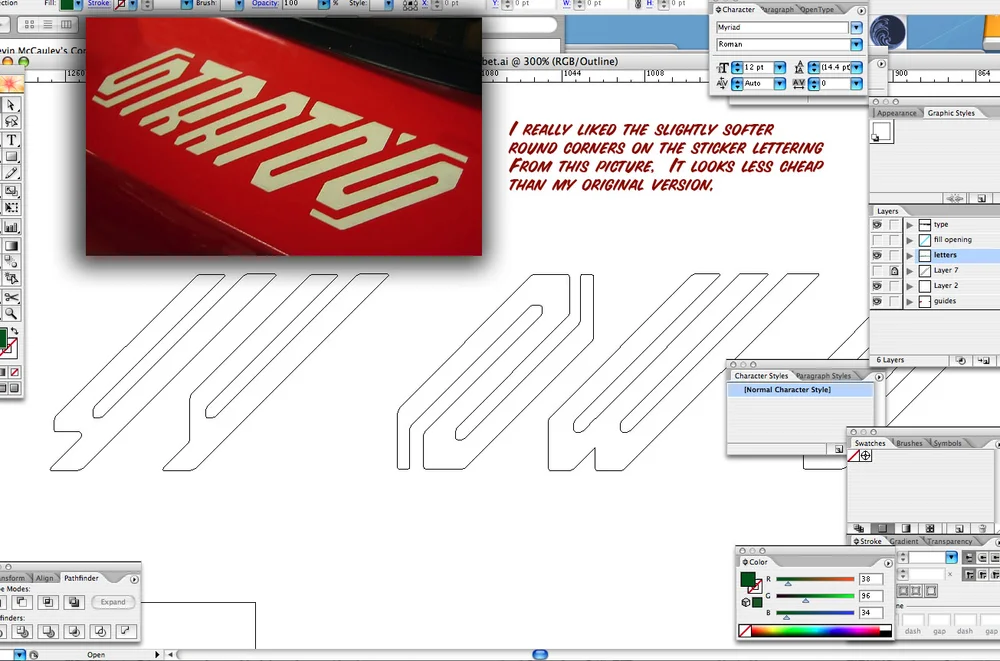 How I created the Jalopnik Lancia Stratos typeface — McCauley Creative