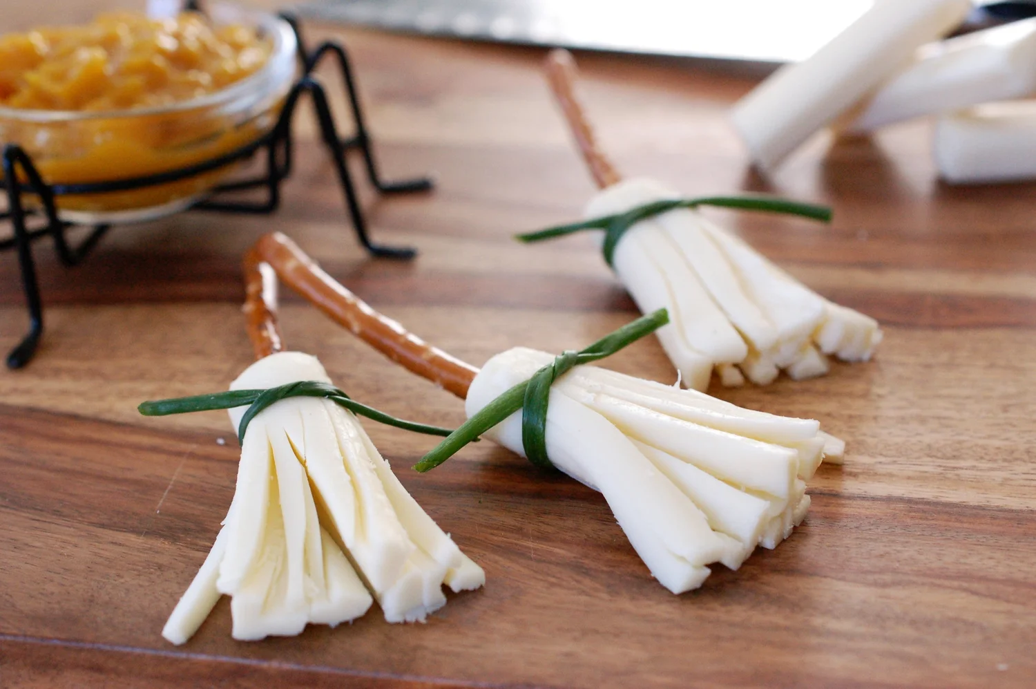Witches Cheese Brooms With Mustard Dip Recipe — Cherchies Blog