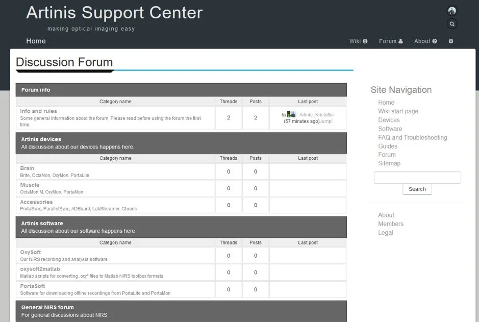 Artinis Support Center - Artinis Medical Systems | fNIRS and NIRS devices