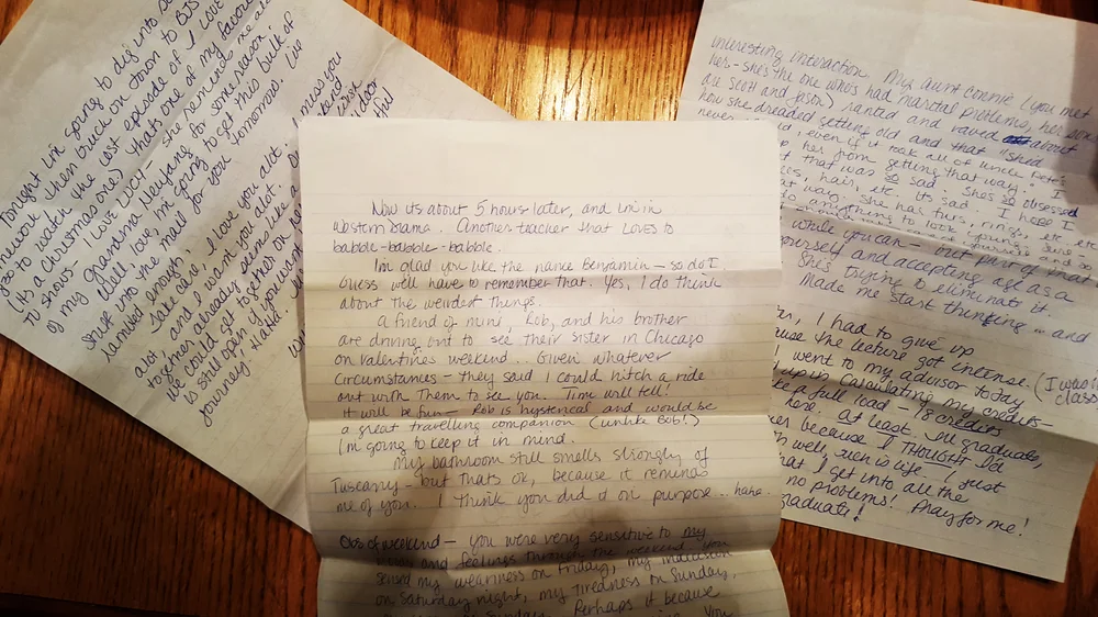 The One Who Wrote Back • Jim Landwehr — handwritten