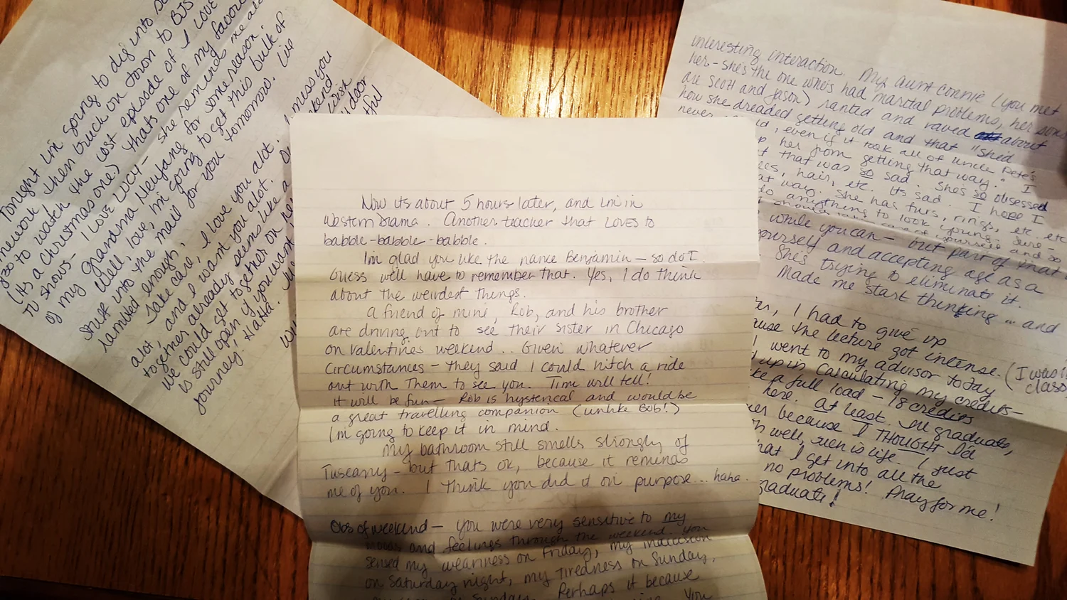 The One Who Wrote Back • Jim Landwehr — handwritten