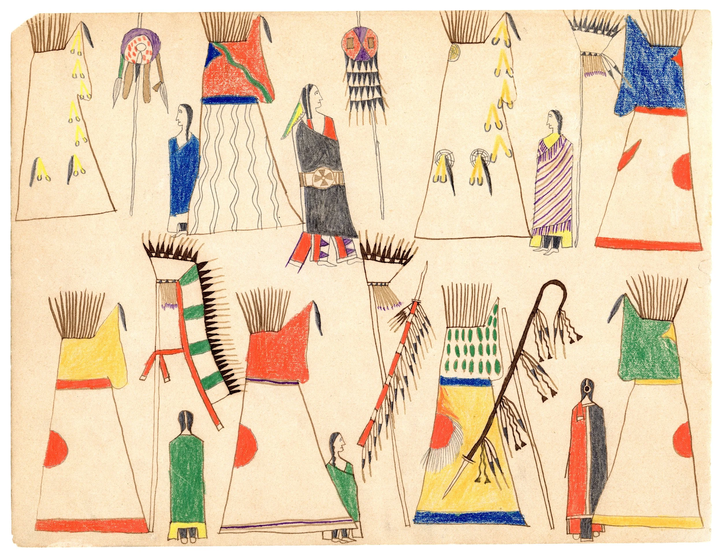 CHEYENNE LEDGER DRAWINGS: Stories of Warrior Artists — The Old Jail Art ...