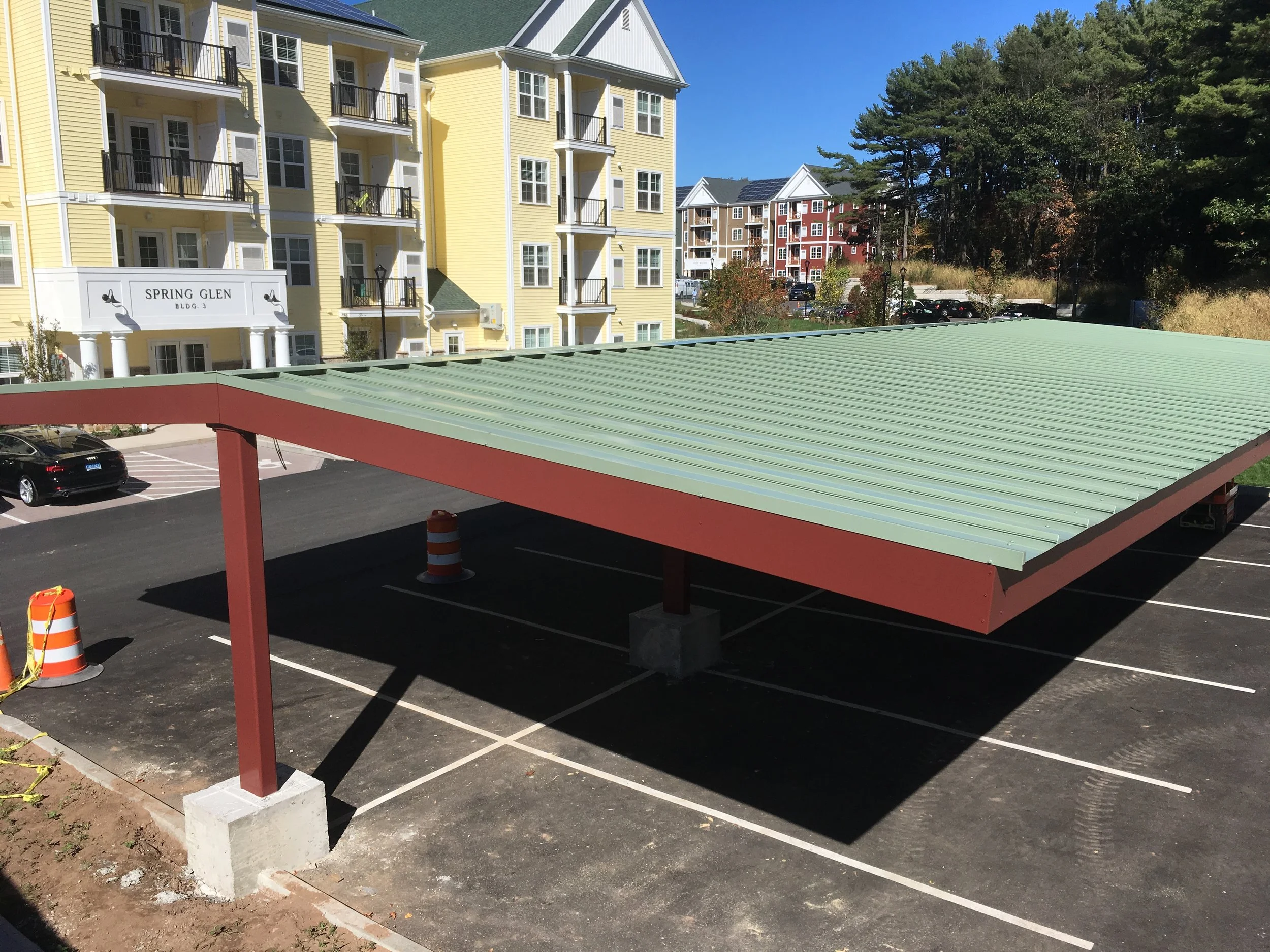 Single Column Double Gable — Projects — Carport Structures Corp.