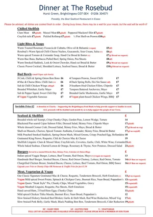 Our Menu — The Rosebud seafood restaurant & pub