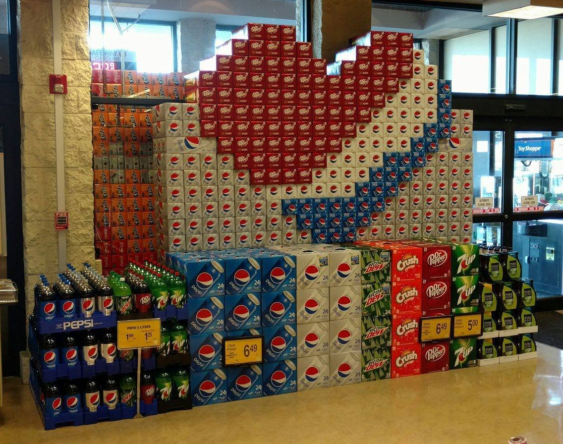 Pepsi Soda Displays