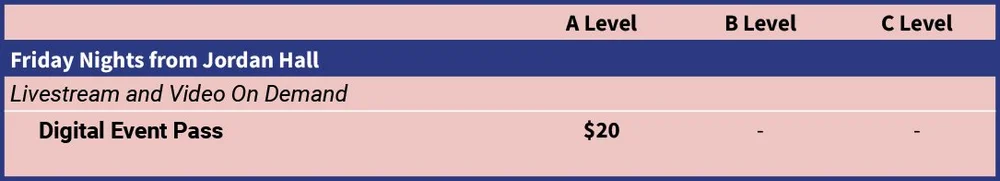 2022-23 Single Tickets & Event Passes — A Far Cry