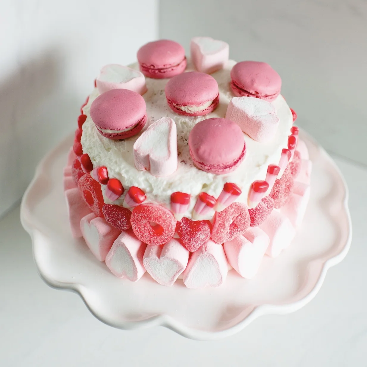 Pink Candy Cake — MomLikeThat
