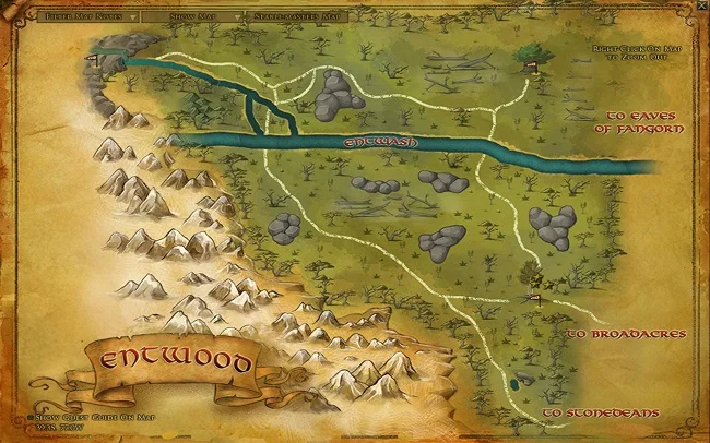 LOTRO: The Maps of Middle-earth — Contains Moderate Peril