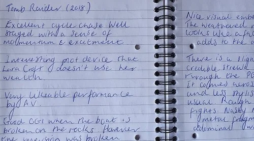 The Importance of Making Notes — Contains Moderate Peril