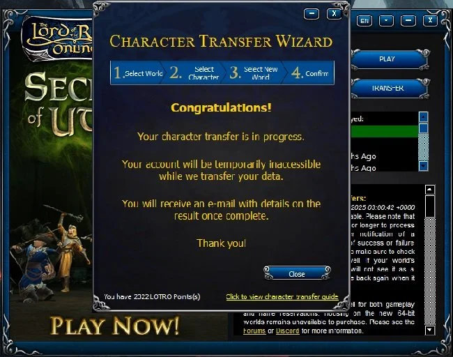 LOTRO: 64-Bit Server Migration Part 3 — Contains Moderate Peril