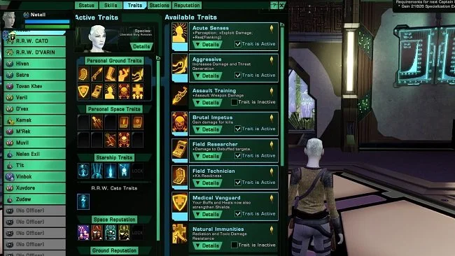 Star Trek Online: Trait Bug — Contains Moderate Peril