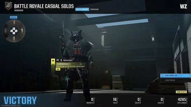 Playing Against Bots in Warzone — Contains Moderate Peril