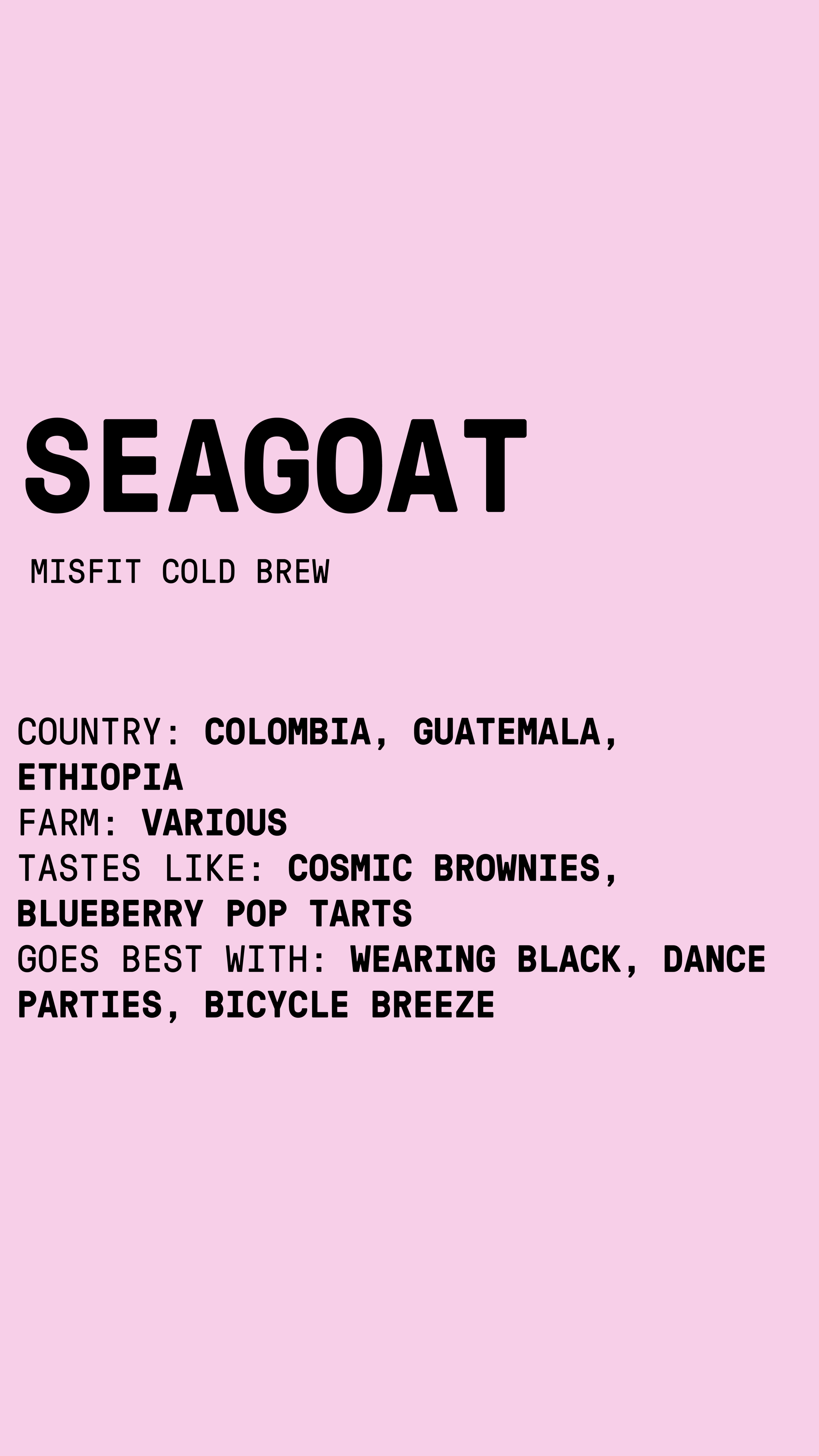 COFFEE — Misfit Coffee Co.