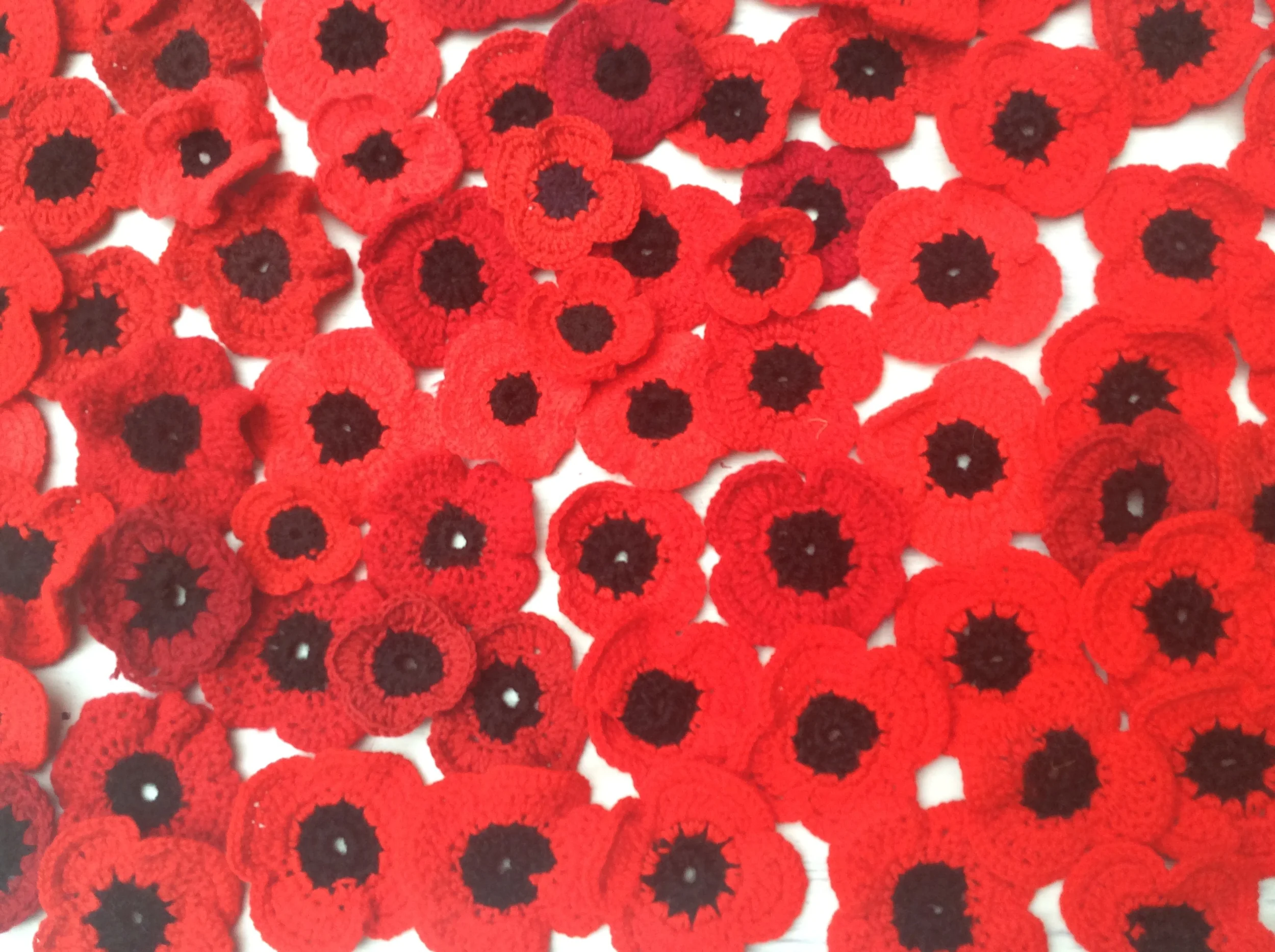 Crochet Poppies for Remembrance - The big yarn installation! | EMMA LEITH
