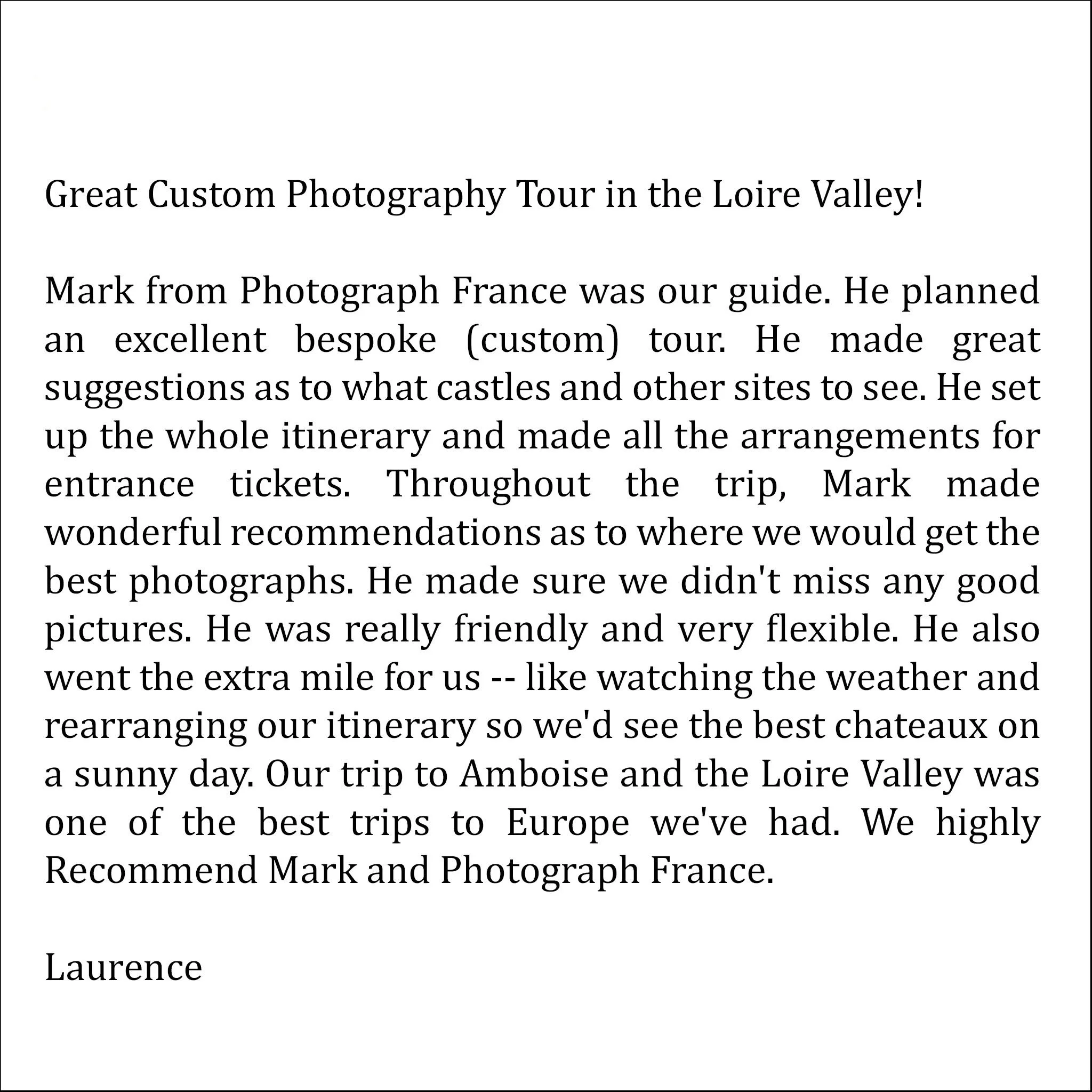 Photography Workshops in France