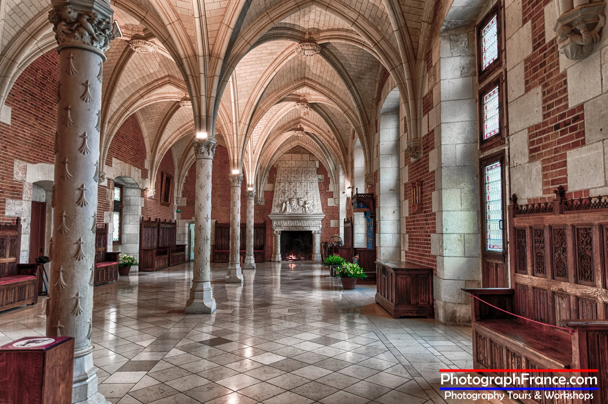 The Great Hall of Château Royal d'Amboise — Photograph France
