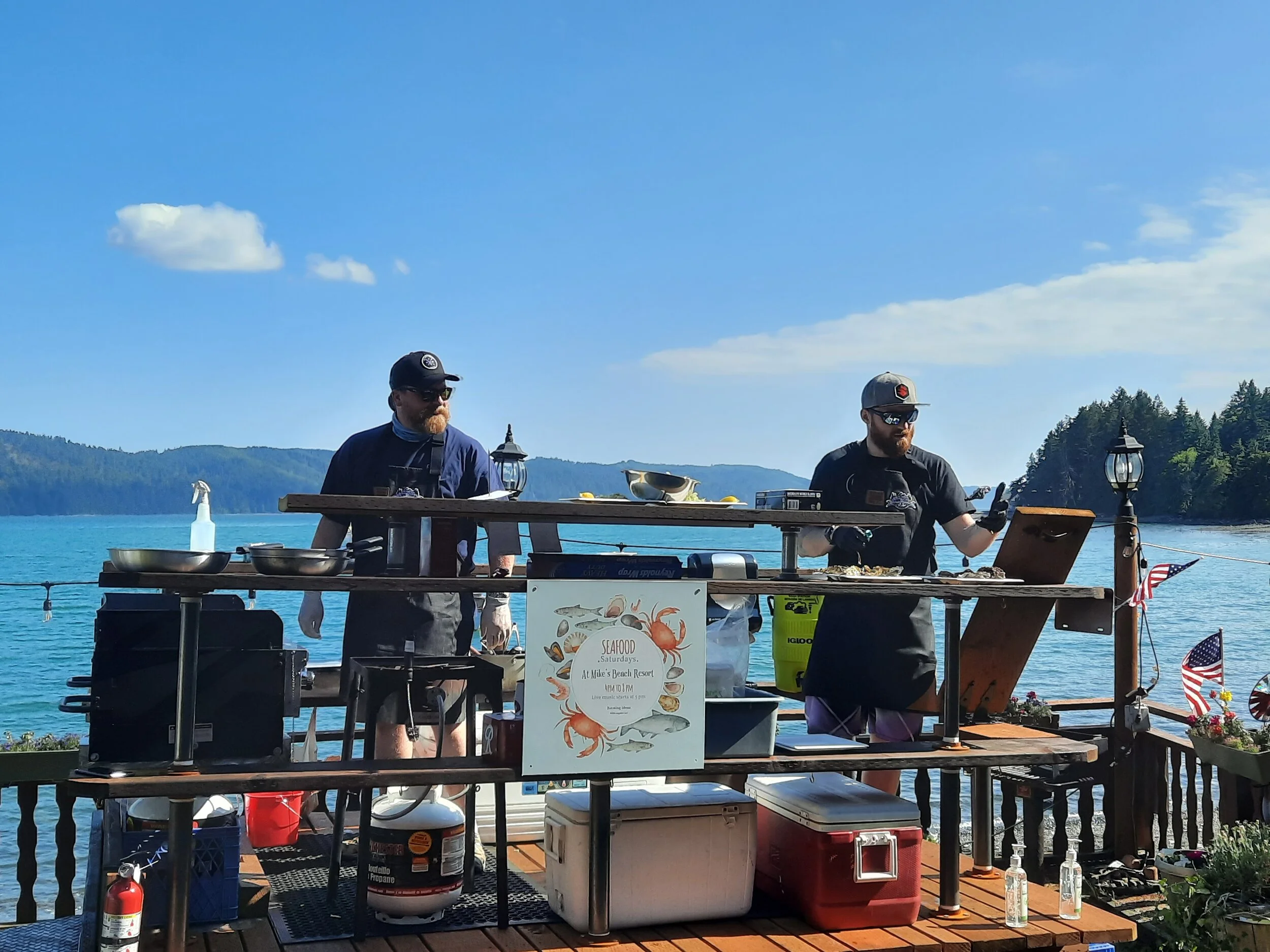 Seafood Saturdays at Mike's Beach Resort — Explore Hood Canal
