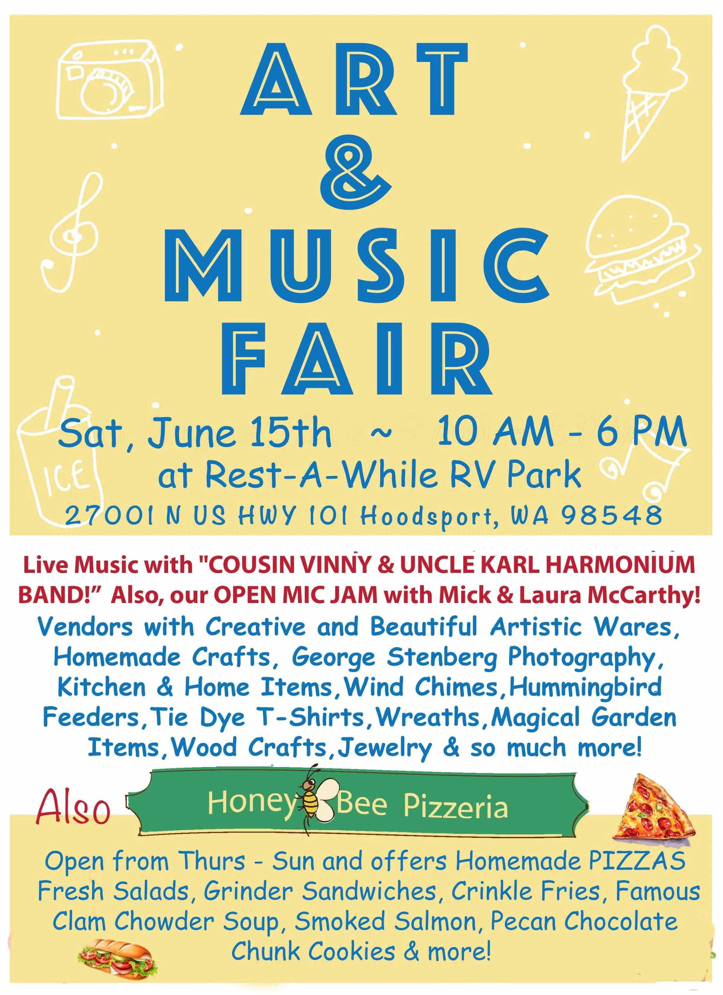 Art & Music Fair Festival at Rest-A-While — Explore Hood Canal