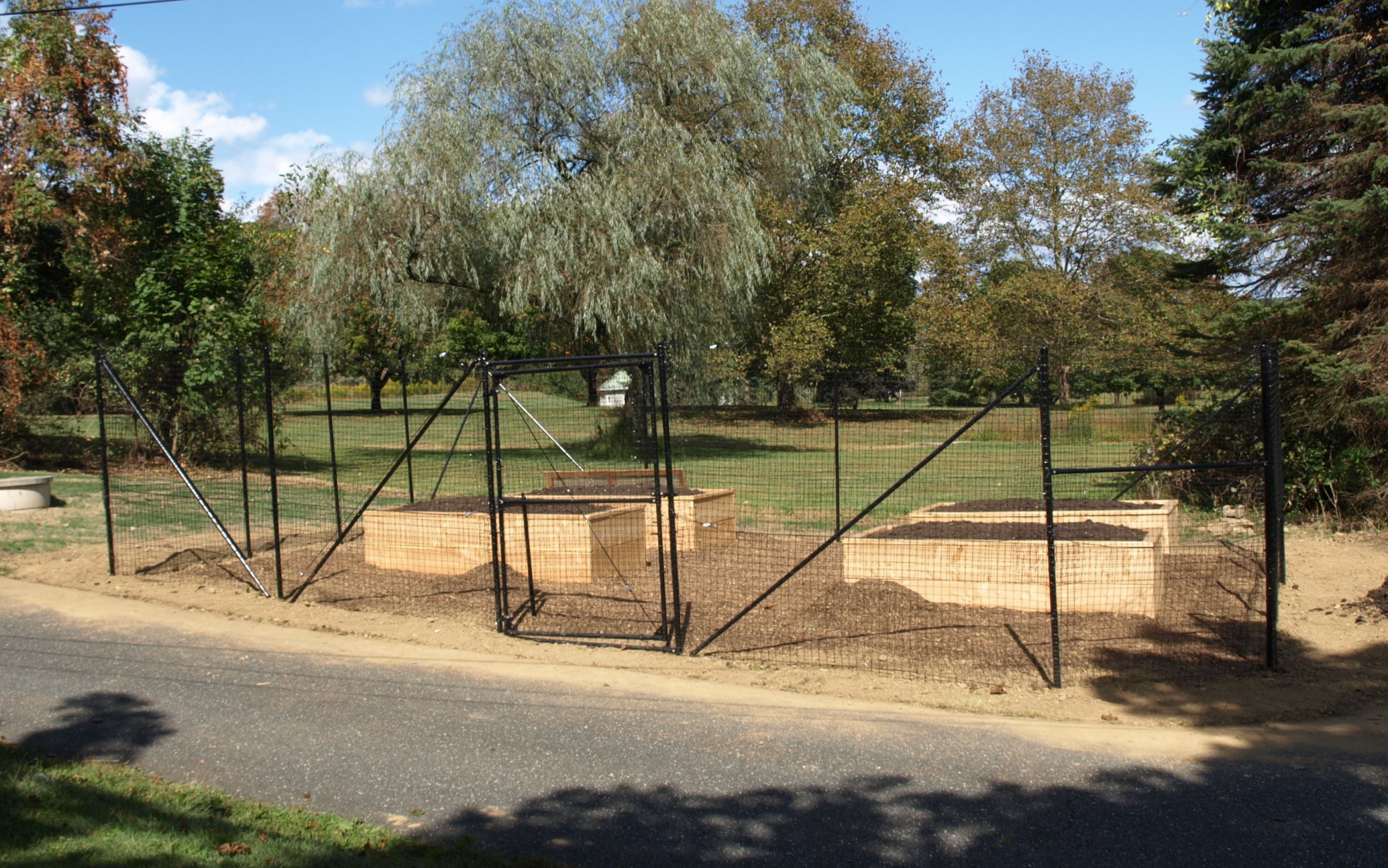 Garden Fence Installation Project with In ground Rodent protection ...