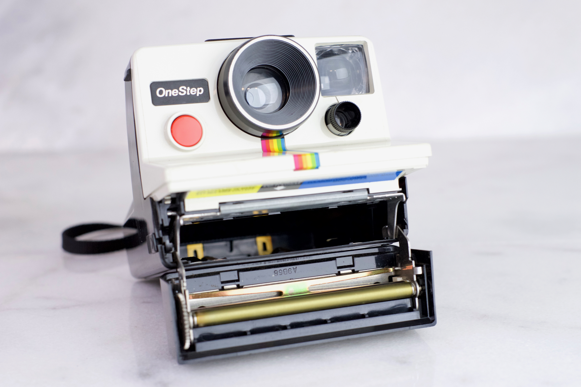Polaroid One Step Instant Land Camera Rainbow Stripe - SX-70 Film ...