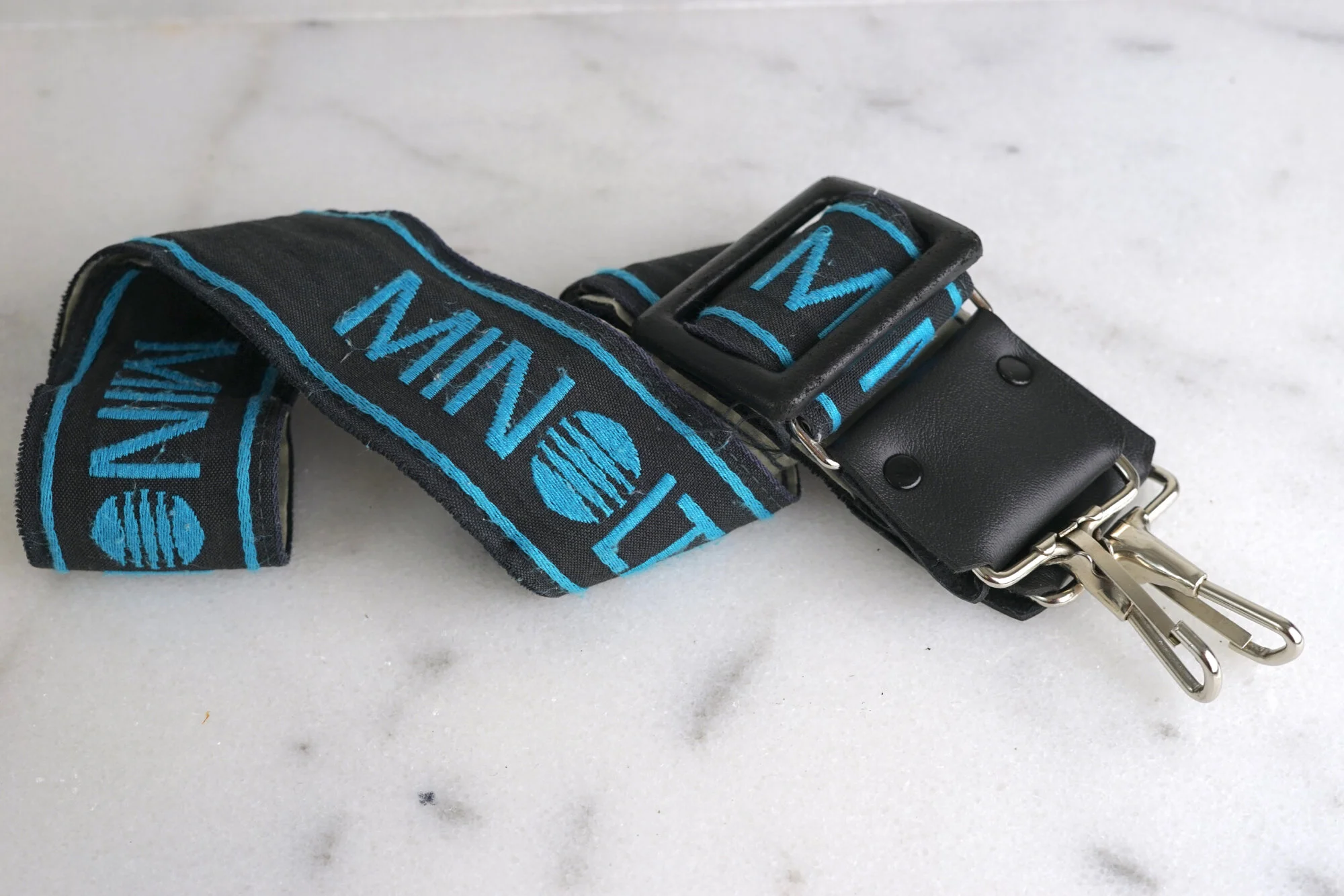 Minolta Camera Strap in Black and Blue — F Stop Cameras