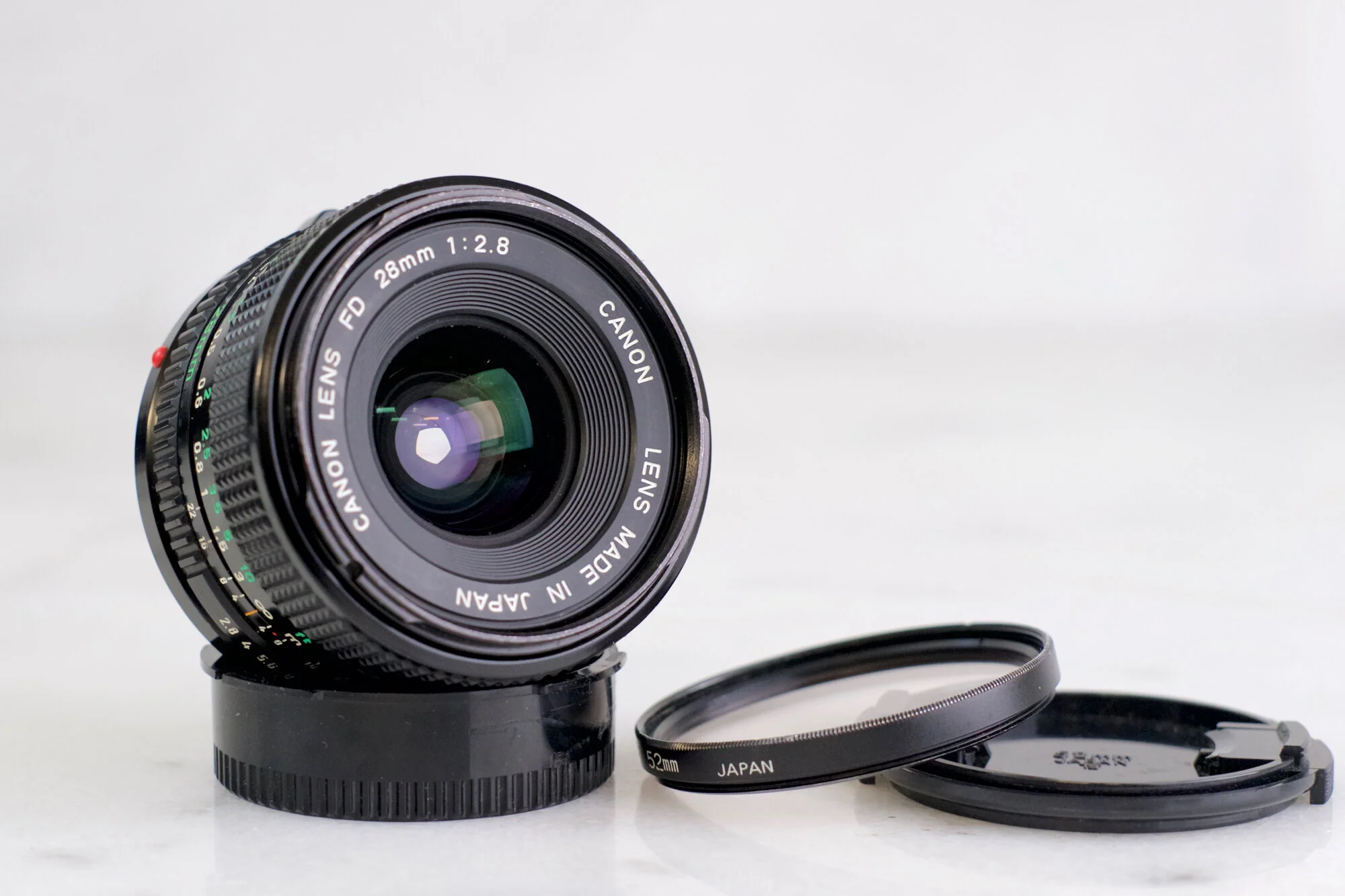 Canon FD 28mm F/2.8 Prime Wide Angle Lens for FD Mount with UV Filter ...