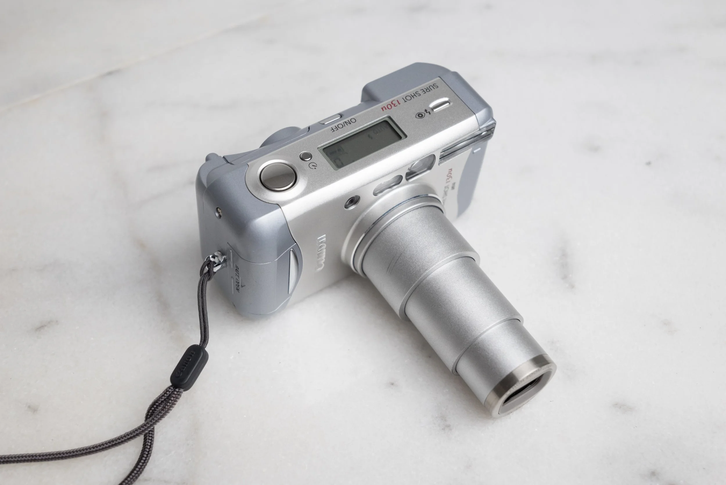 Canon Sure Shot 130 U Date Point and Shoot 35mm Film Camera with Strap ...