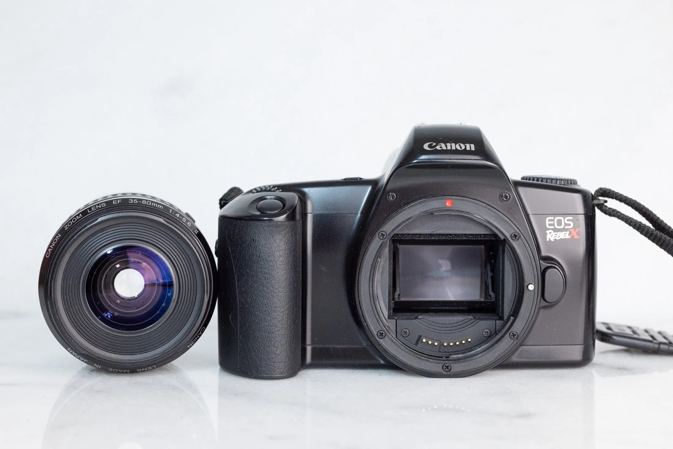 Canon Eos Rebel X 35mm Film SLR Camera with Canon Zoom Ef 35-80mm F/4-5 ...