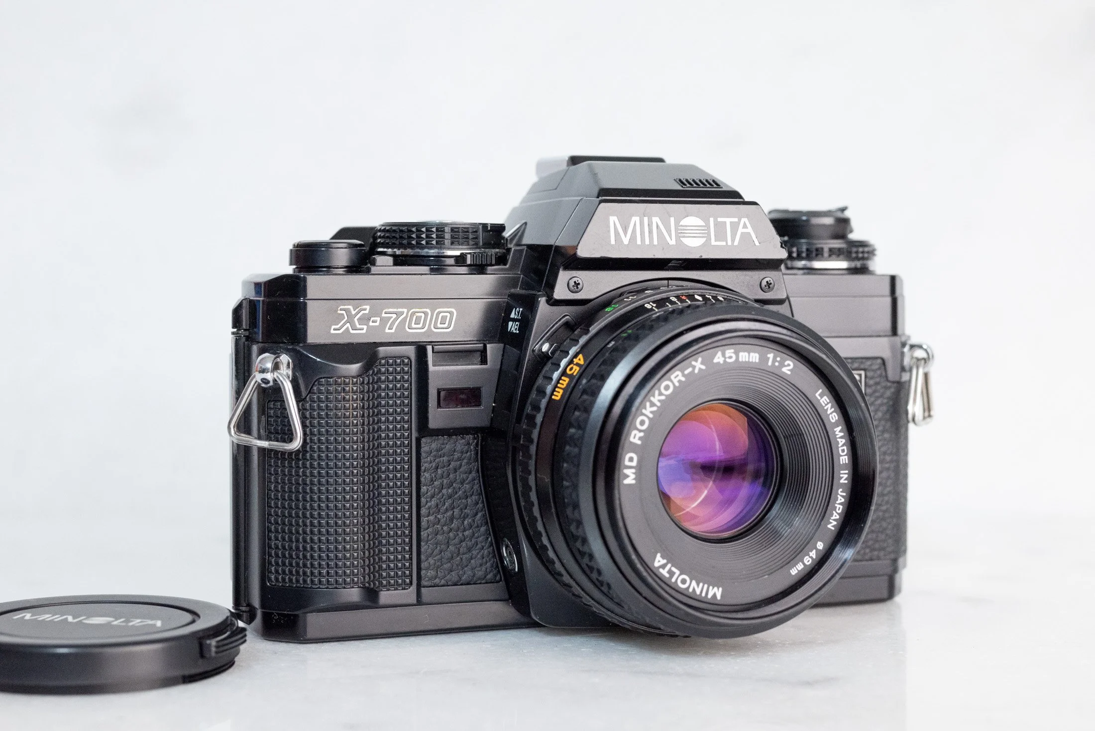 Minolta X700 35mm Film SLR Camera with Minolta MD 45mm F/2 Fast Prime ...