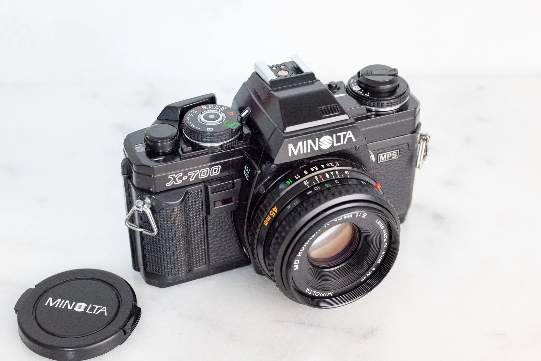 Minolta X700 35mm Film SLR Camera with Minolta MD 45mm F/2 Fast Prime ...