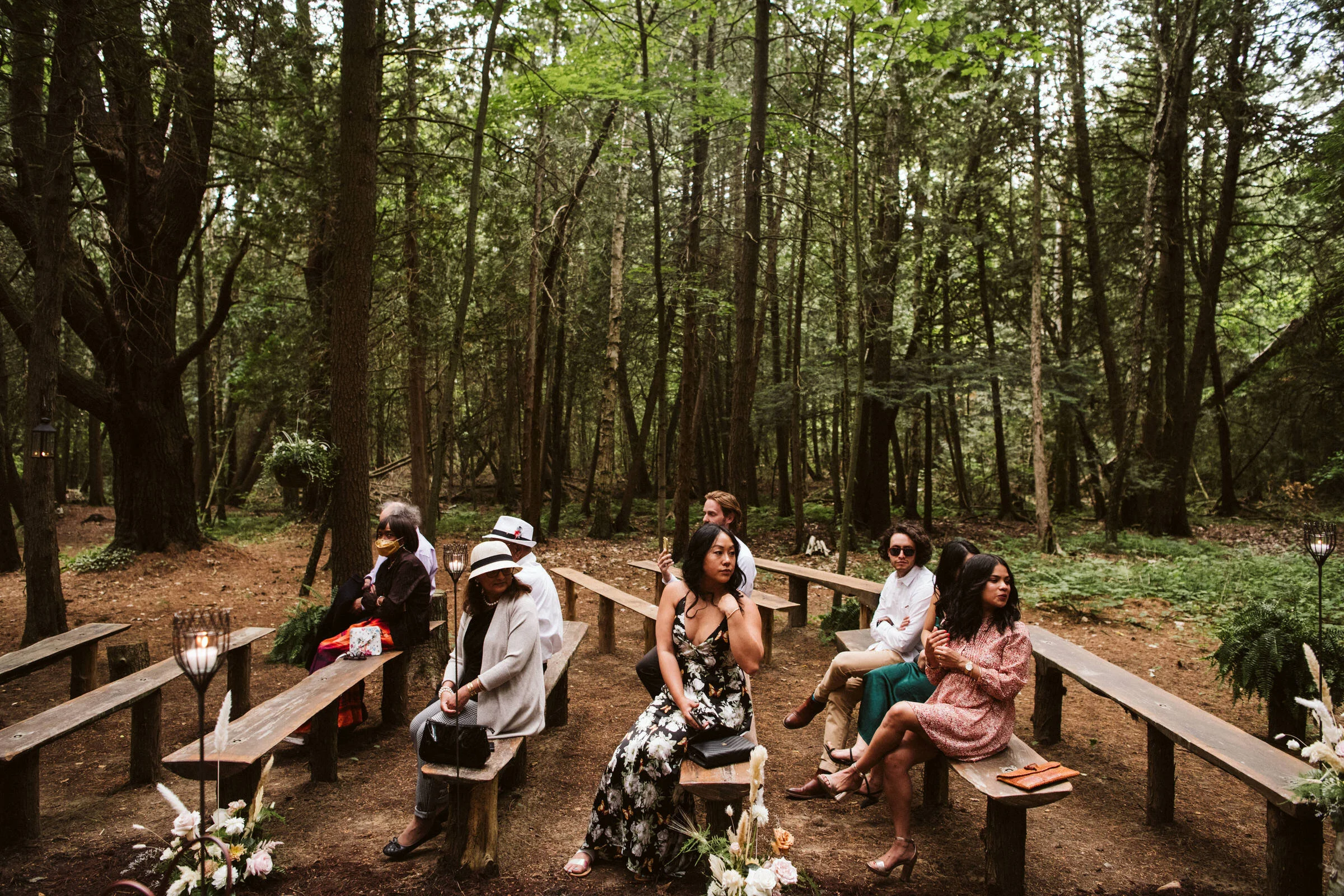 tamara + patrick | an intimate forest wedding at Whispering Springs ...
