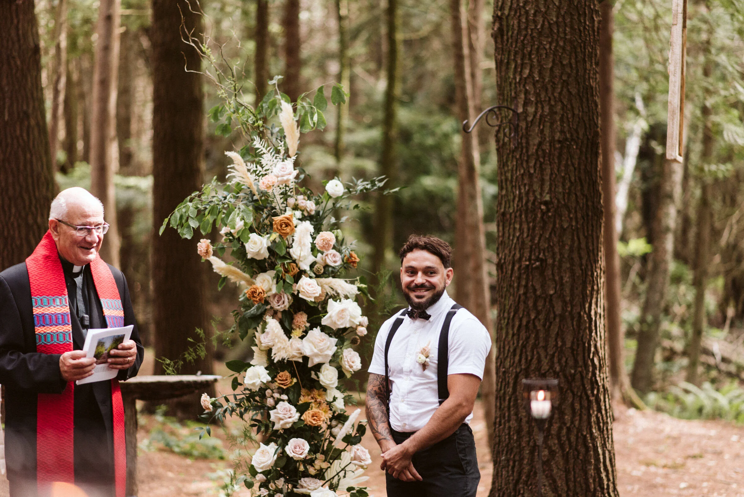 tamara + patrick | an intimate forest wedding at Whispering Springs ...