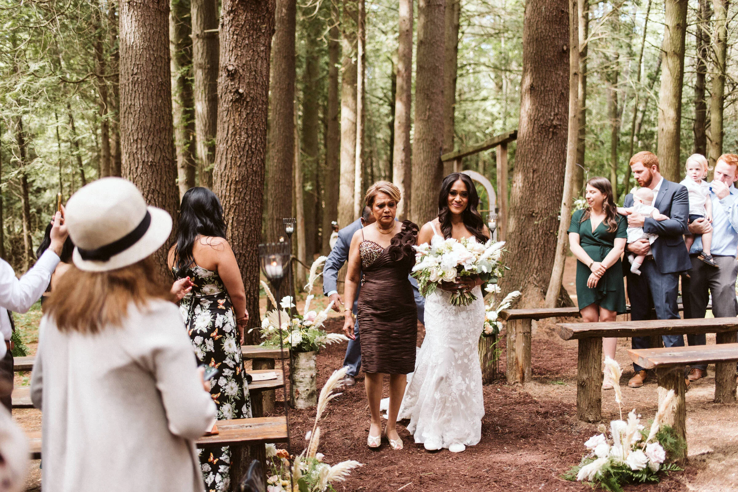 tamara + patrick | an intimate forest wedding at Whispering Springs ...