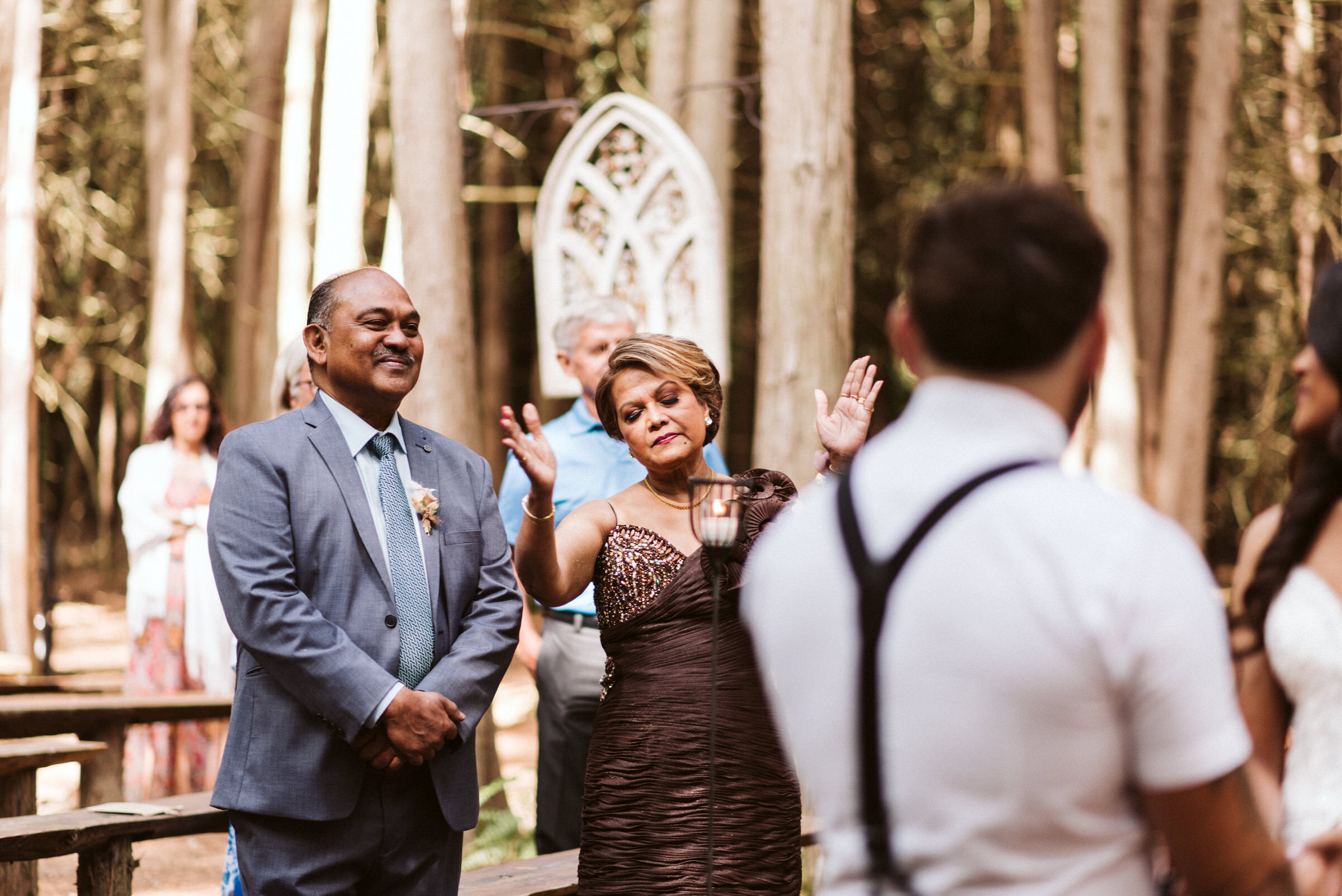 tamara + patrick | an intimate forest wedding at Whispering Springs ...