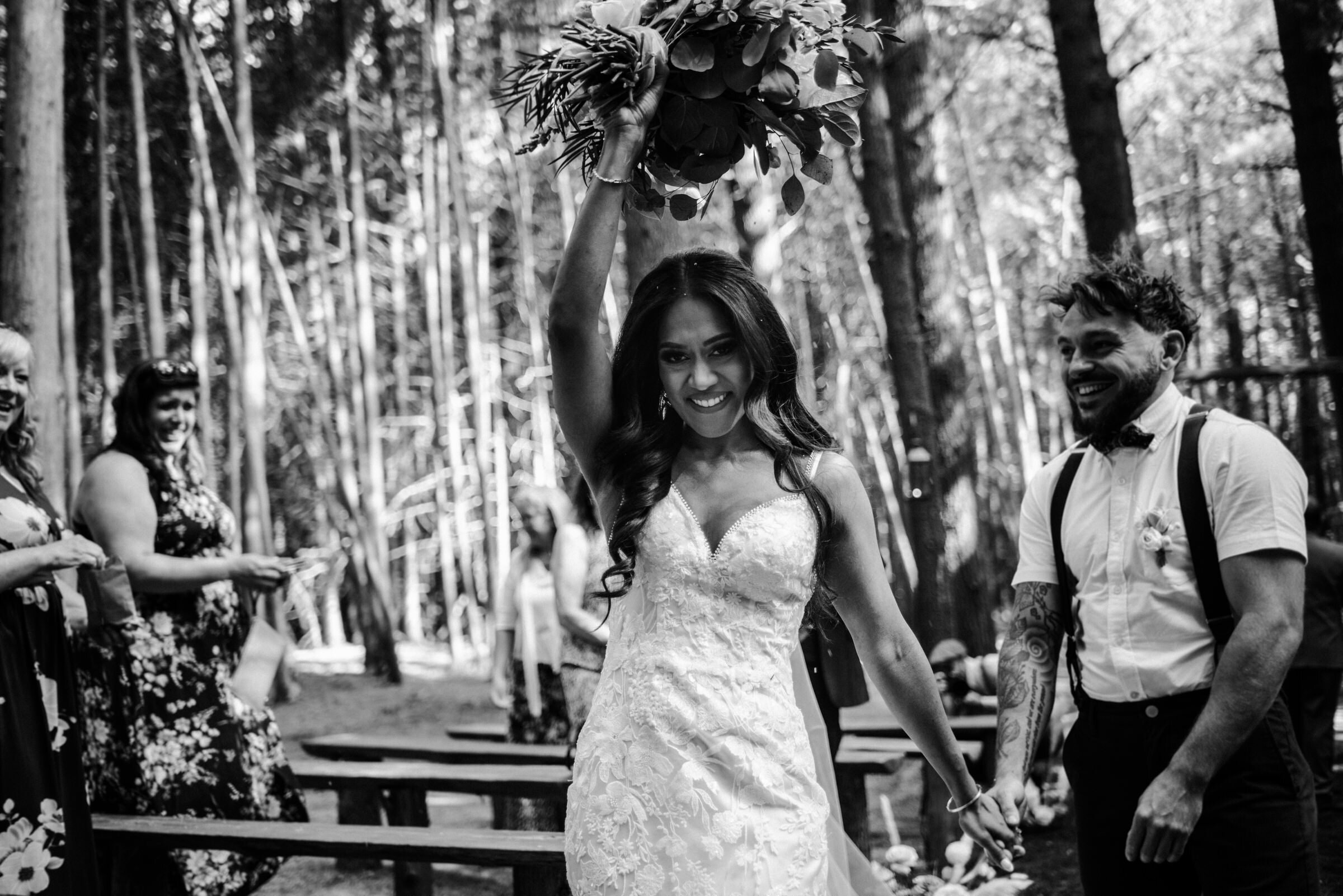 tamara + patrick | an intimate forest wedding at Whispering Springs ...