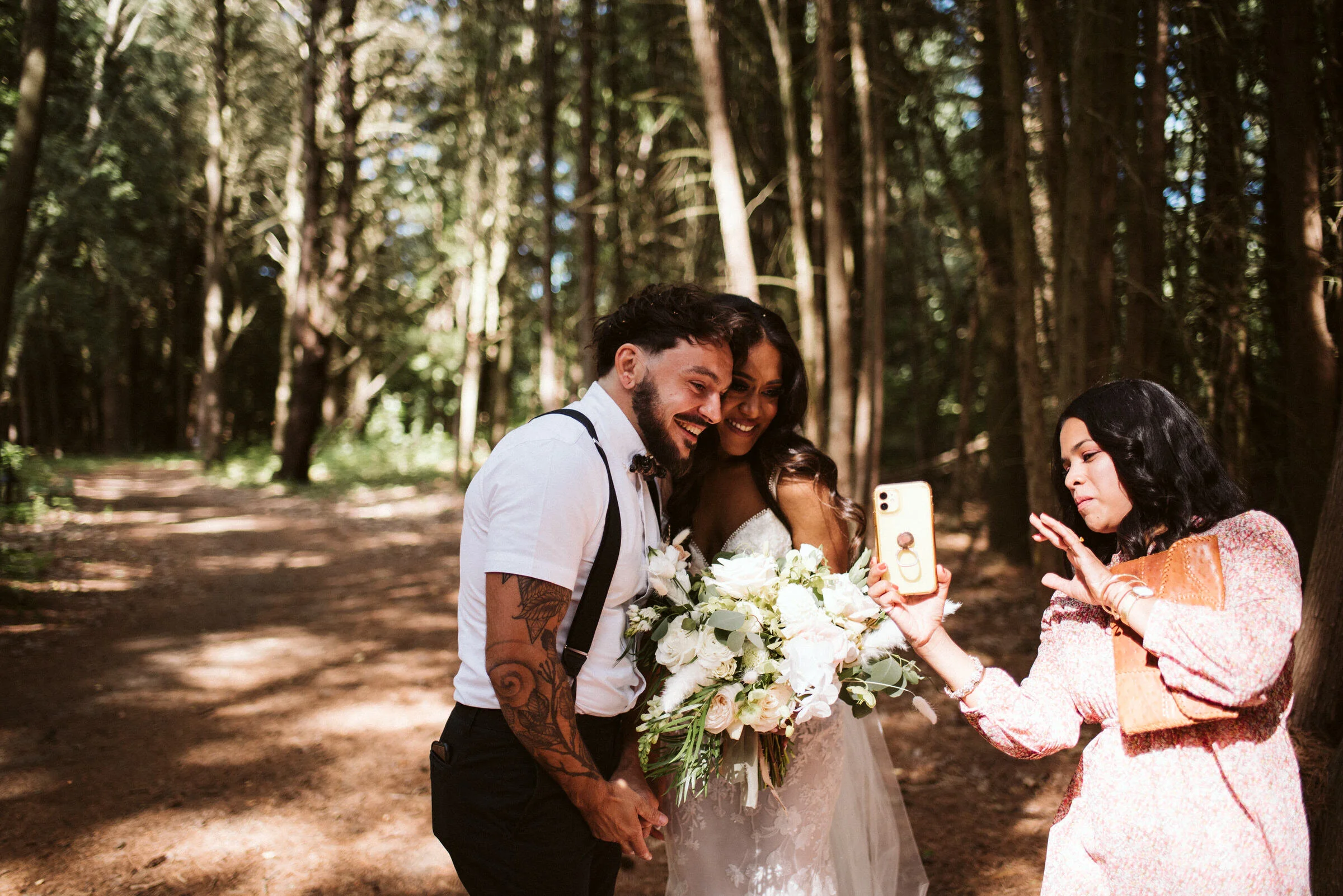 tamara + patrick | an intimate forest wedding at Whispering Springs ...