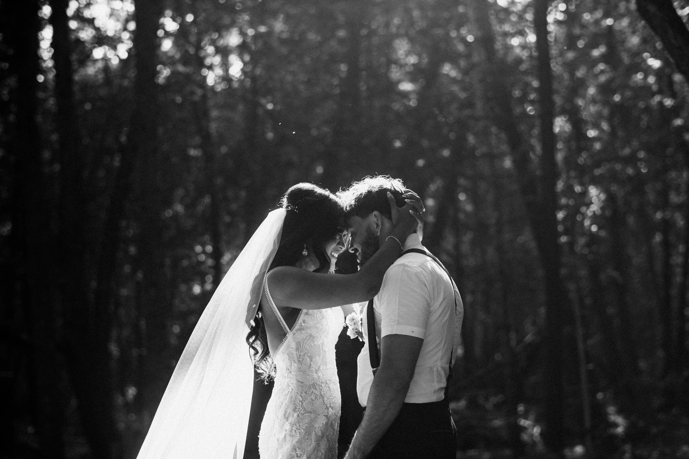 tamara + patrick | an intimate forest wedding at Whispering Springs ...