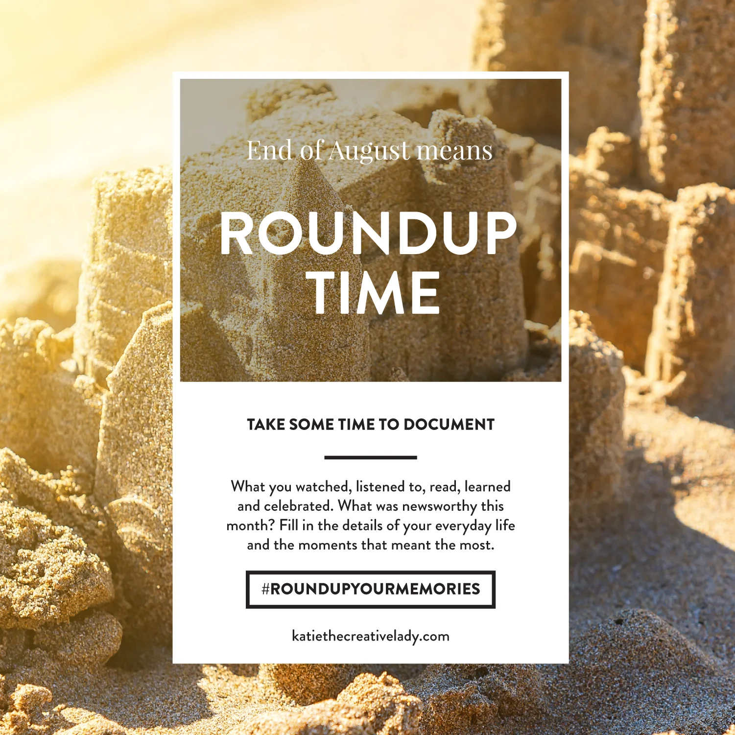 End of August — Katie the Creative Lady