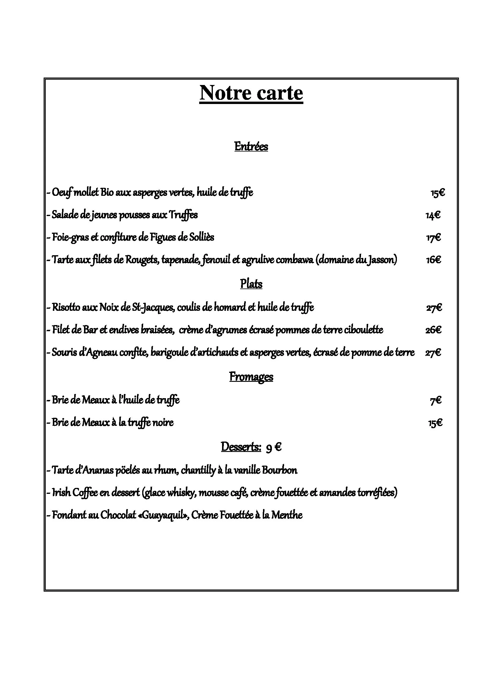 L'Envie Presqu'île de Giens - restaurant L’Envie