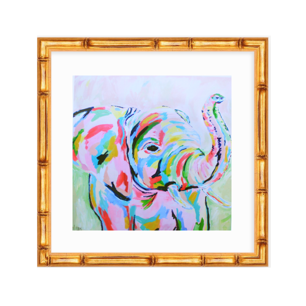 Colorful Elephant Print