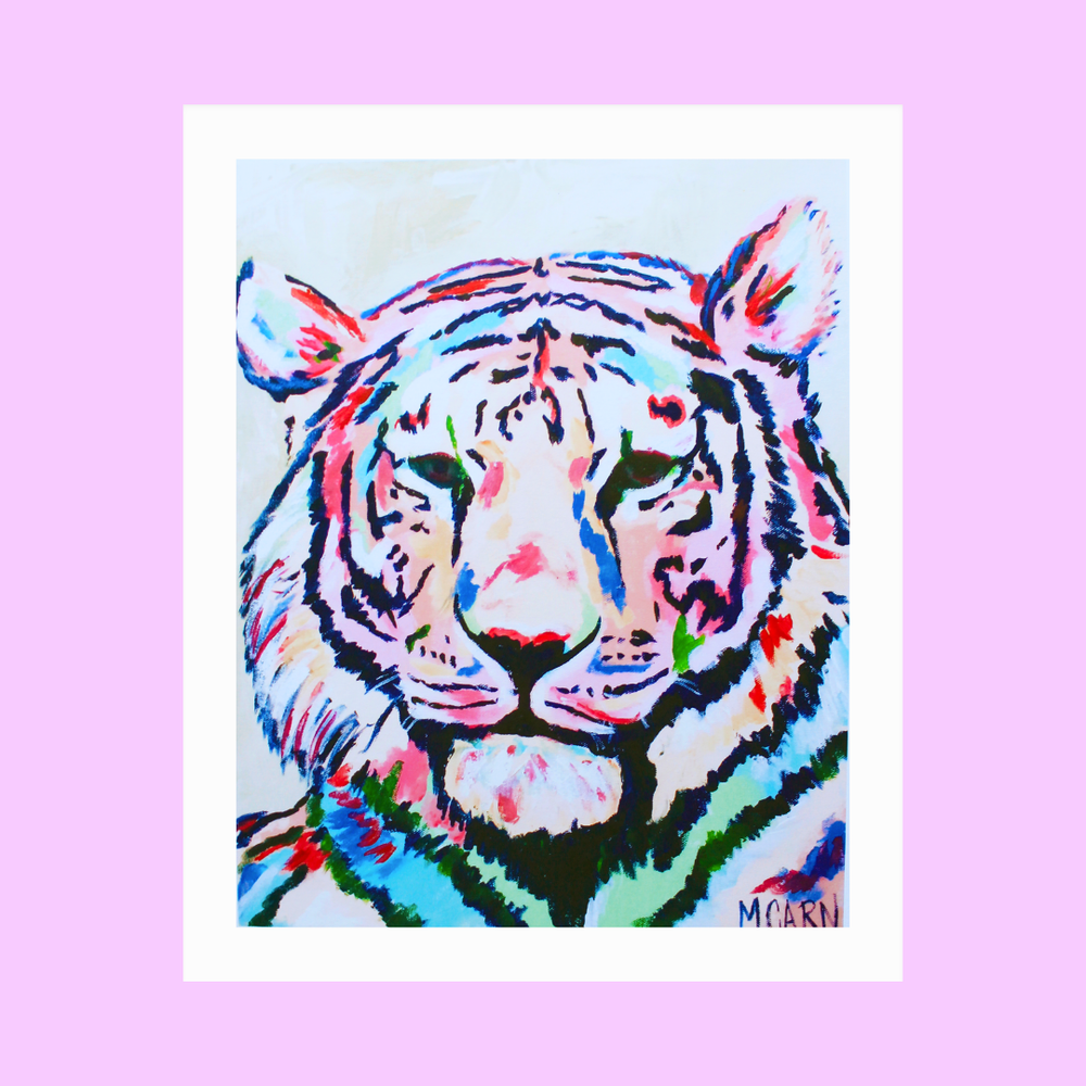 Colorful Tiger Print