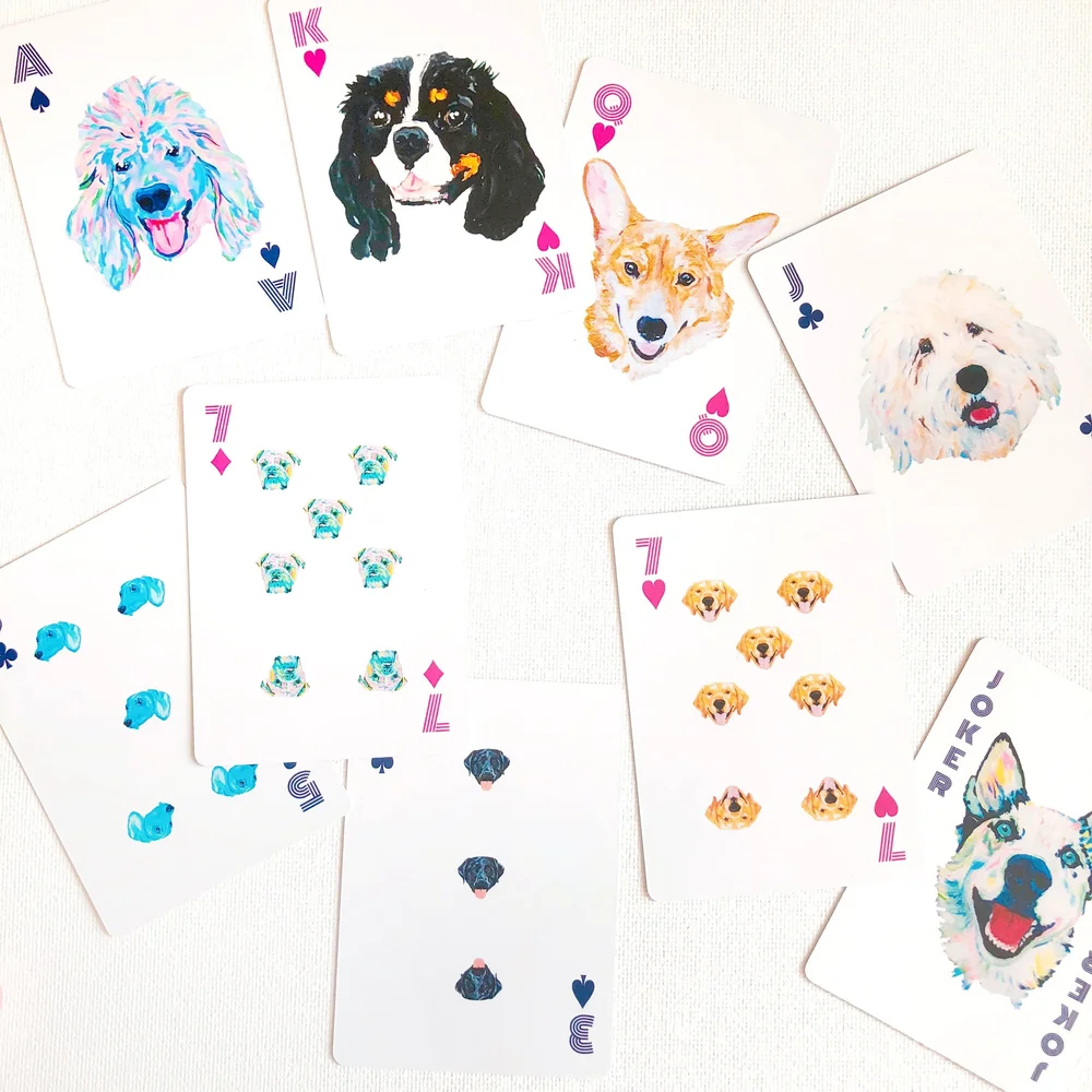 Dogs Playing Cards Clipart